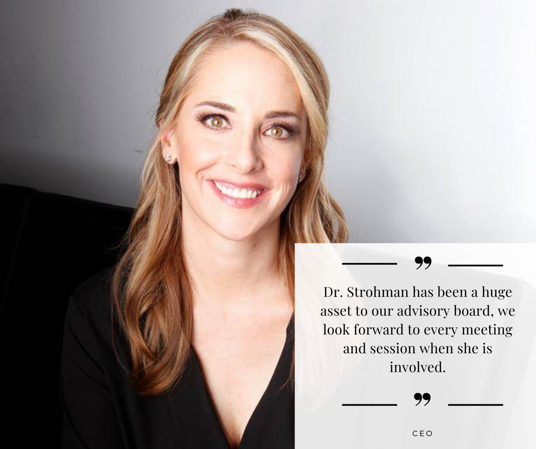 Advisory - Dr. Lisa Strohman